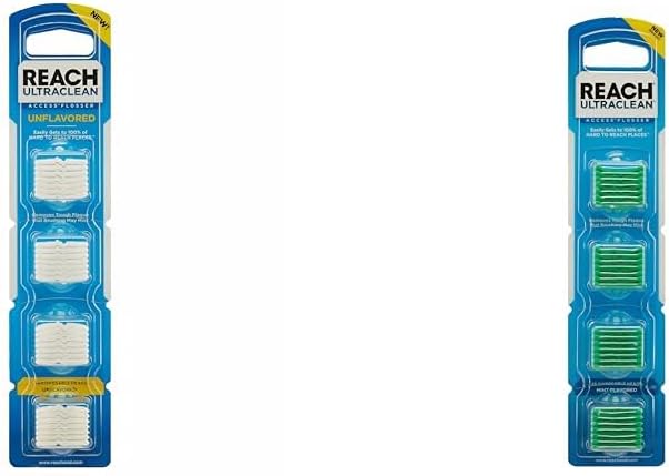 Amazon.com : REACH Ultraclean Access Flosser Refill Heads, Unflavored ...