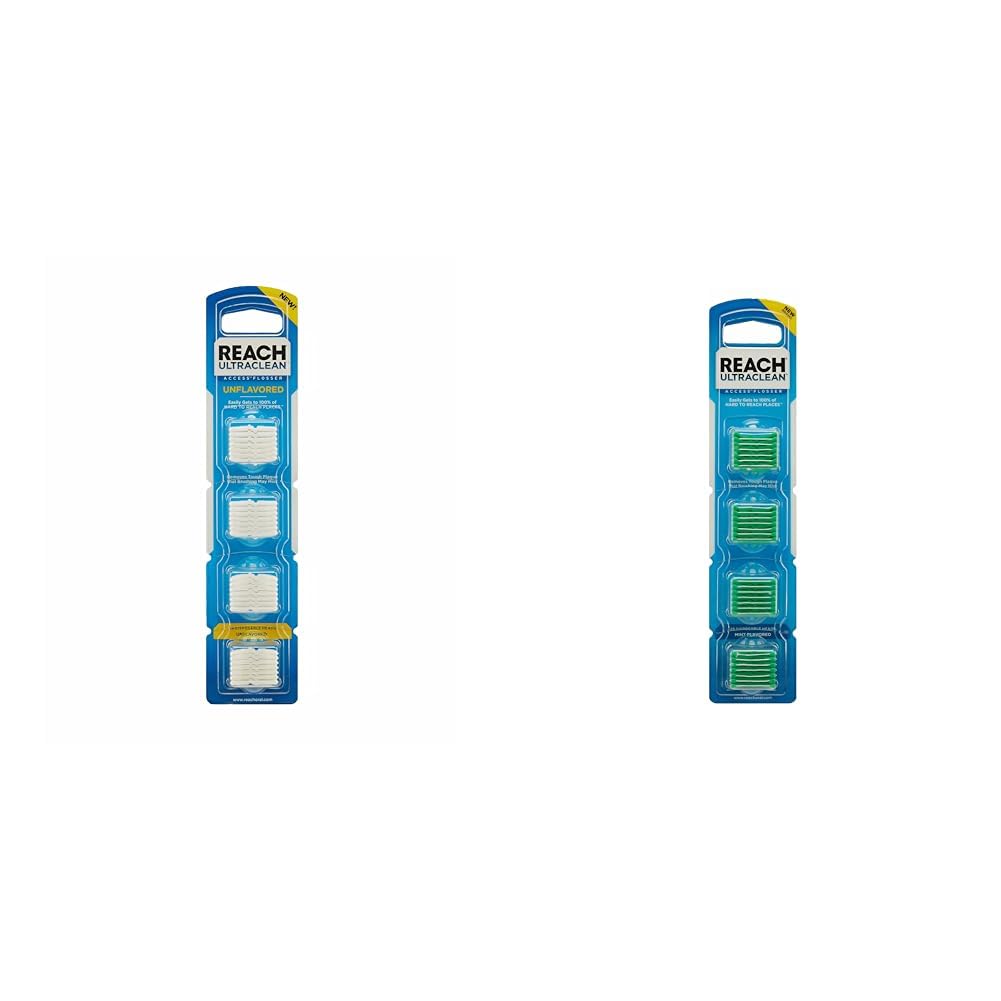Amazon.com : REACH Ultraclean Access Flosser Refill Heads, Unflavored ...