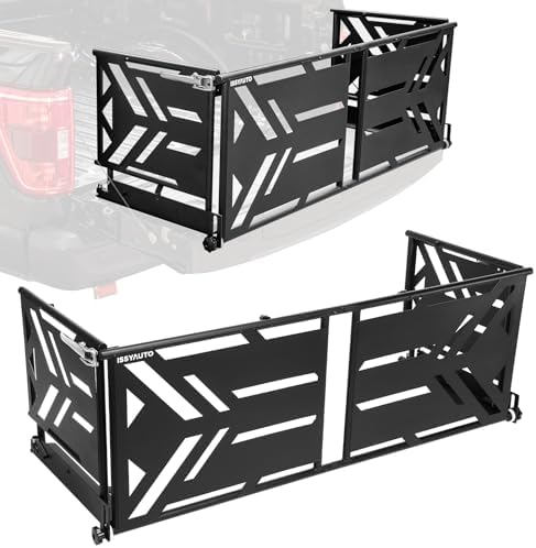 Amazon.com: ISSYAUTO Collapsible Truck Bed Extender Compatible with ...