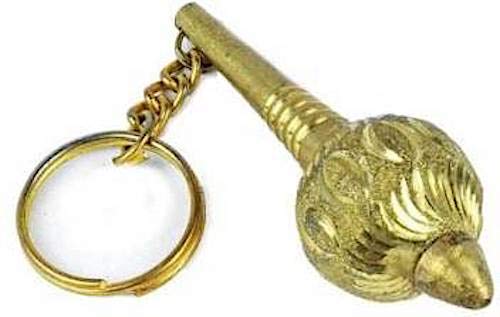 HC-Brass Made Hanuman ji Gada Key Ring/Bajrangbali Gada Key Ring Made ...