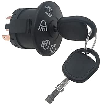 Amazon.com: Rldym Lawn Mower Ignition Switch 4-Position Starter with 2 ...