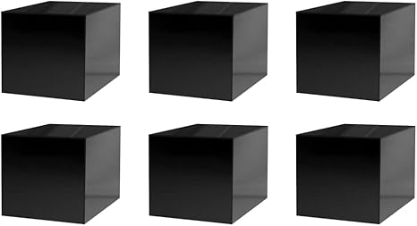 Amazon.com: 6 Pack 4" Acrylic Display Riser Box with One Open Side No ...