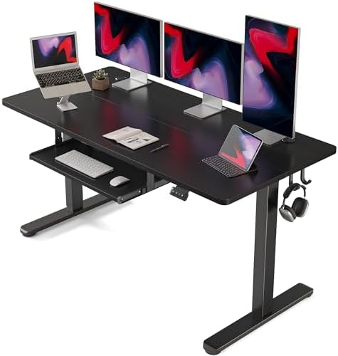 FLEXISPOT L Shape 4 Legs Electric Standing Desk 180 * 110cm Dual Motors ...