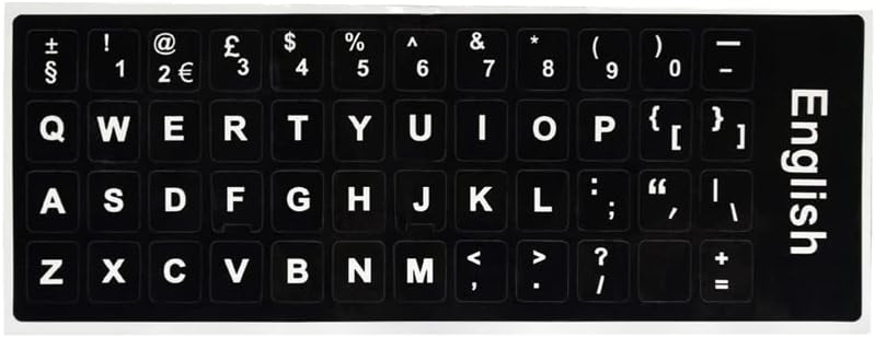 Amazon.com: Keyboard Stickers, Keyboard Letters Replacement Stickers ...