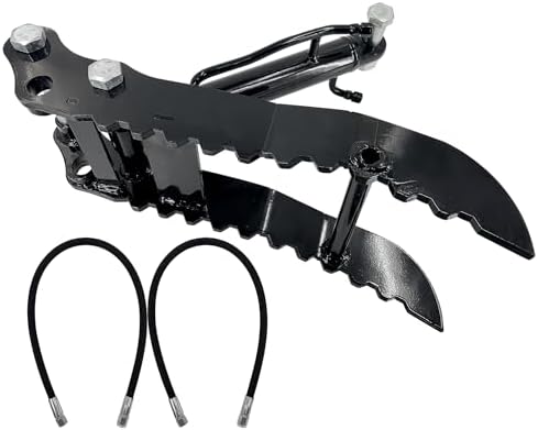 Amazon.com: Hydraulic Thumb Clip For Mini Excavators Attachments, Metal ...