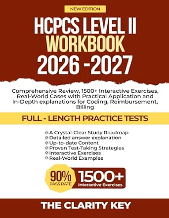 HCPCS Level II Workbook 2026-2027: Comprehensive Review, 1500 ...