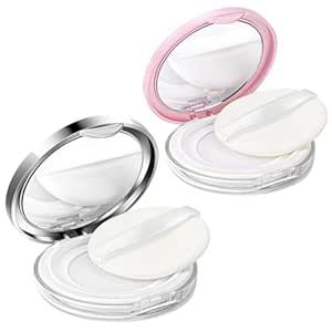 Amazon.com: 2 Pcs Loose Powder Container with Puff 0.17/0.7 oz ...