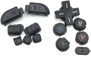Amazon.com: (Black) Replacement L R ZR ZL Button Full Buttons Kit D Pad ...