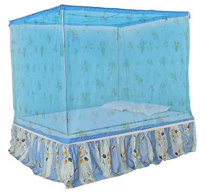 Mosfire Printed Mosquito Net for Single Bed Double Bed Machardani ...