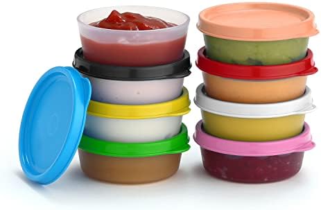 Amazon.com: Salad Dressing Condiment Containers (6-Pack); 2-Ounce To-Go ...