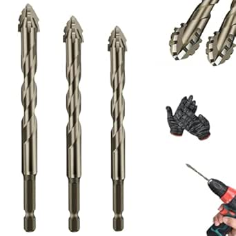 Amazon.com: Vrsgs Drill Bits, Vrsgs 4 Flute Drill Bit Set, Four Blade ...