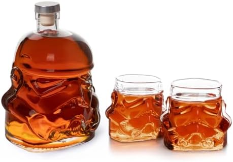 Original Stormtrooper Decanter Set with 2 x 3D Whiskey Glasses, for ...