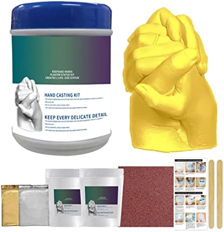 Amazon.com: 2 Set Plaster Molding Sculpture Kit,Hand Mold Casting Kit ...