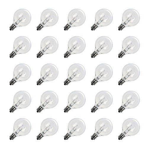 Brightown G40 Clear Light Bulbs Outdoor Light Bulbs Globe E12 ...
