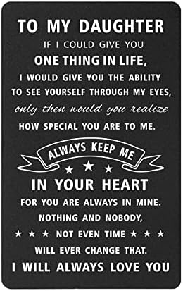 Amazon.com : Laluminter Black Wallet Card for Daughter, Daughter ...