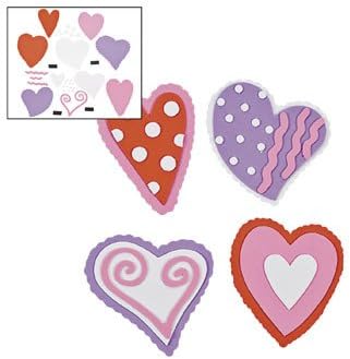 Amazon.com: Valentine Heart Magnet Craft Kit - Crafts for Kids & Magnet ...