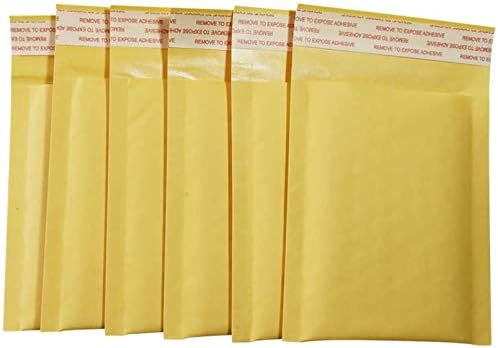 EcoSwift 50 Size #0000 4x6 Small Kraft Bubble Mailers Self Sealing Bulk ...