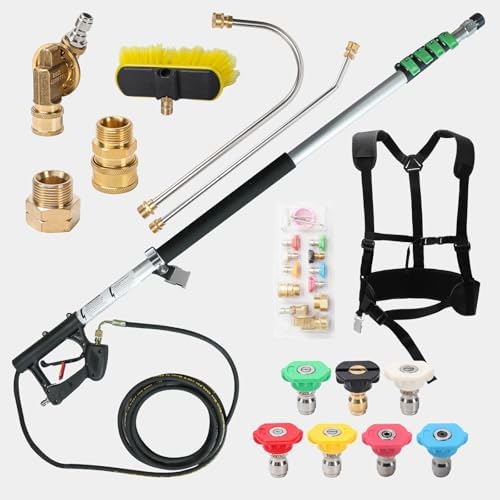 Amazon.com: 24FT Telescoping Pressure Washer Wand, Power Washer ...