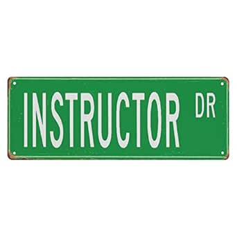 Letrero retro clásico de metall para instructores, regalo para ...