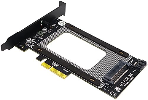 StarTech.com U.2 to PCIe Adapter - x4 PCIe - for 2.5" U.2 NVMe SSD ...