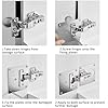20 Set Hinge Mounting Plate Fix, Hinged Stainless Steel Door Panels ...