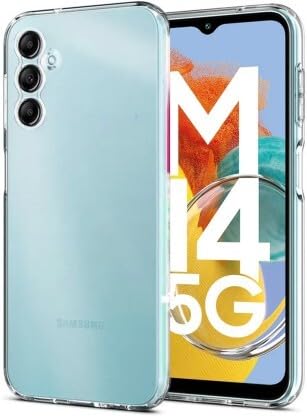 RAHISHI Back Cover for Samsung Galaxy M14 5G Soft 2 mm Plain Back Case ...