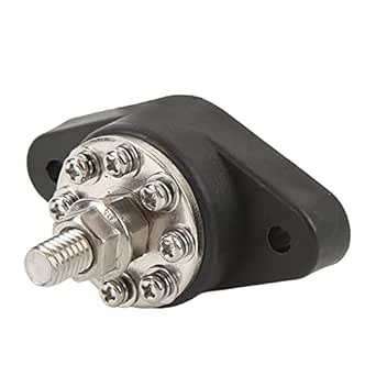 Amazon.com: M10 Power Distribution Terminal 3 8In Black M10 Single Stud ...