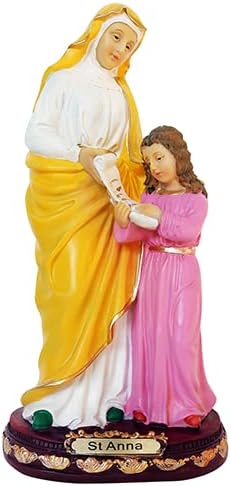 Amazon.com: Catholic Statue 5" St Anne Figurine Holy Sculpture Saint ...