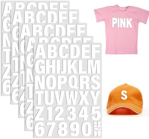 Amazon.com: 5 Sheets 215 Pieces Iron on Letters and Numbers for ...