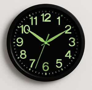 Buy Decorify Radium Night Glow Round Plastic Analog Wall Clock. Online ...