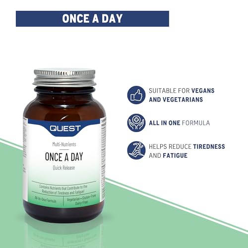 Quest - 90x Once A Day Multivitamins and Minerals Supplements. Daily ...