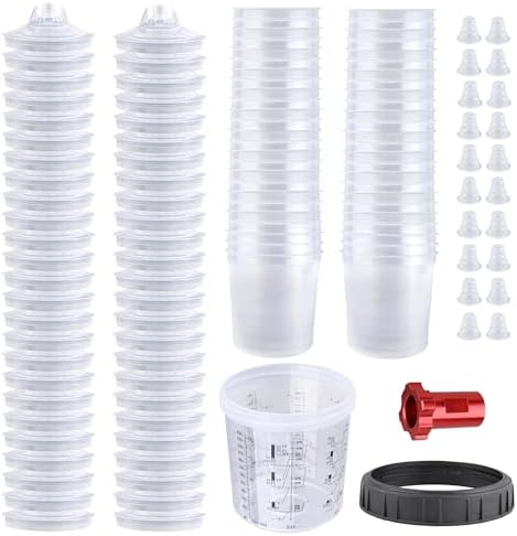 Amazon.com: RRJ Disposable Paint Cup Spray Gun Cup, Paint System for ...