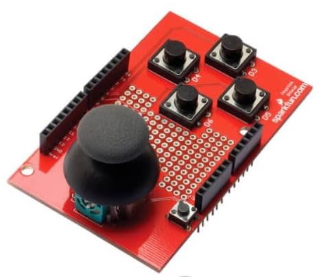 Joystick Shield (For Nokia 5110 LCD and nRF24L01 interface, Arduino UNO, PS2) : Amazon.in ...