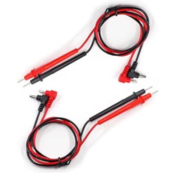 Zorveiio 2pcs 28"/78CM Long Multimeter Probe Test Lead Cable, Banana ...