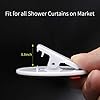 Amazon.com: 4 PCS Shower Curtain Clips, Shower Windproof Splash Guard ...