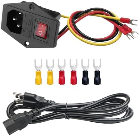 Amazon.com: Rocker Switch Power Socket Inlet Module Plug and 4.9ft ...