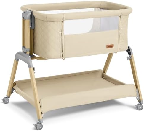 Amazon.com: Jimglo 3 in 1 Baby Bassinet, Bedside Bassinet for Baby ...