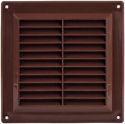 Steinberg14 Brown 150x150mm Air Vent Cover with Insect Mesh - 6x6 inch ...