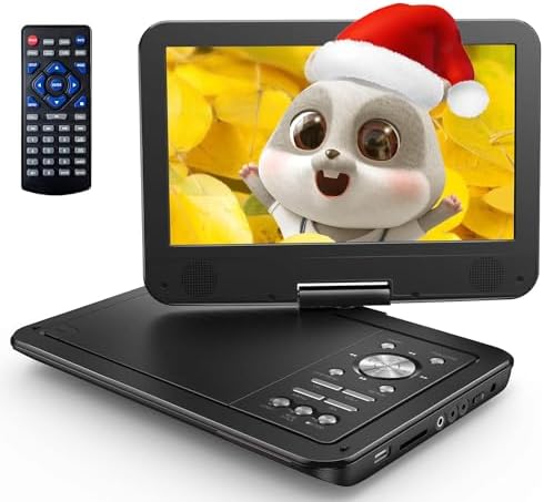 DBPOWER 16.9" Portable DVD Player with 14.1" Swivel HD Large Screen, with 6 Hrs 5000mAH ...