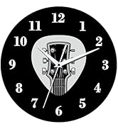 Amazon.com: CIGERA 12 Inch Music Themed Wall Clock with Piano and Music ...