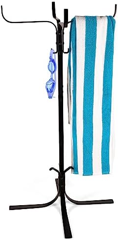 Amazon.com: Pool & Spa Towel Rack Premium Extra Tall Towel Tree Outdoor ...