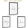 Amazon.com: Set of 3 Framed Farmhouse Let's Stay Home Sign 11x14” Above ...