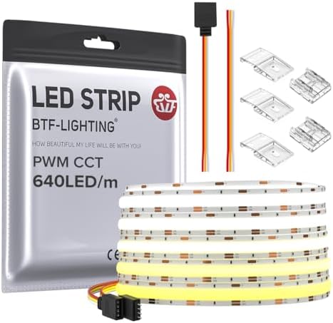 BTF-LIGHTING WS2805 SPI RGBCCT Addressable Dream Colour LED Strip ...