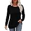 Cuptacc Langarmshirt Damen Rundhals Locker Oberteile Damen Tshirt ...