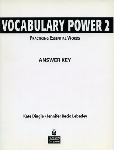 Vocabulary Power 2: Answer Key, Practicing Essential Words: Kate Dingle ...