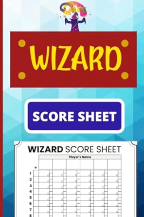 Amazon.com: WIZARD SCORE SHEET: KEEP TRACK OF WIZARD GAMES ...