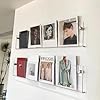 Amazon.com: 2 Pack- 39.3in Acrylic magazine Holder wall mounted， Clear ...