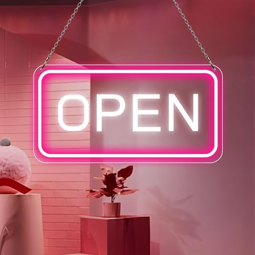 Amazon.com : Neon Open Signs for Business, 16''x 9'' LED Open Sign ...