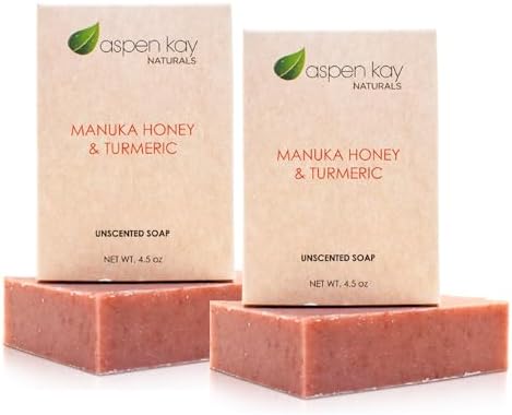 Amazon.com : Manuka Honey & Turmeric Soap Bar for Body & Face, Made In ...