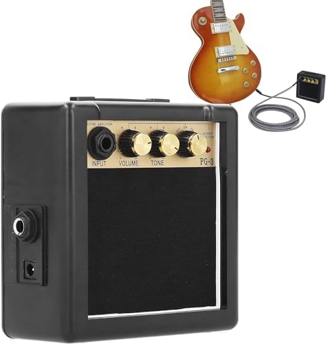 Guitar Amp, Electric Bass Mini Guitar Headphone Amp, 3w Portable Small ...